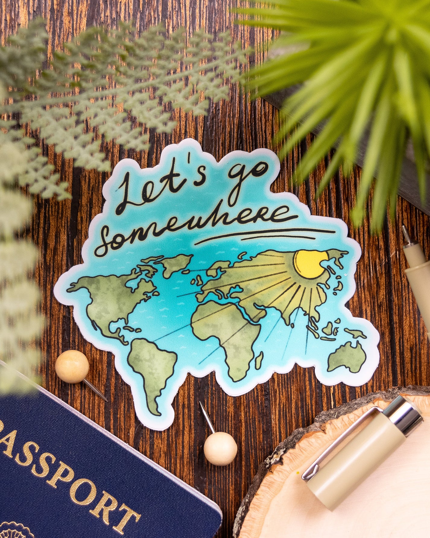 Let's Go Somewhere Sticker – Among The Wild